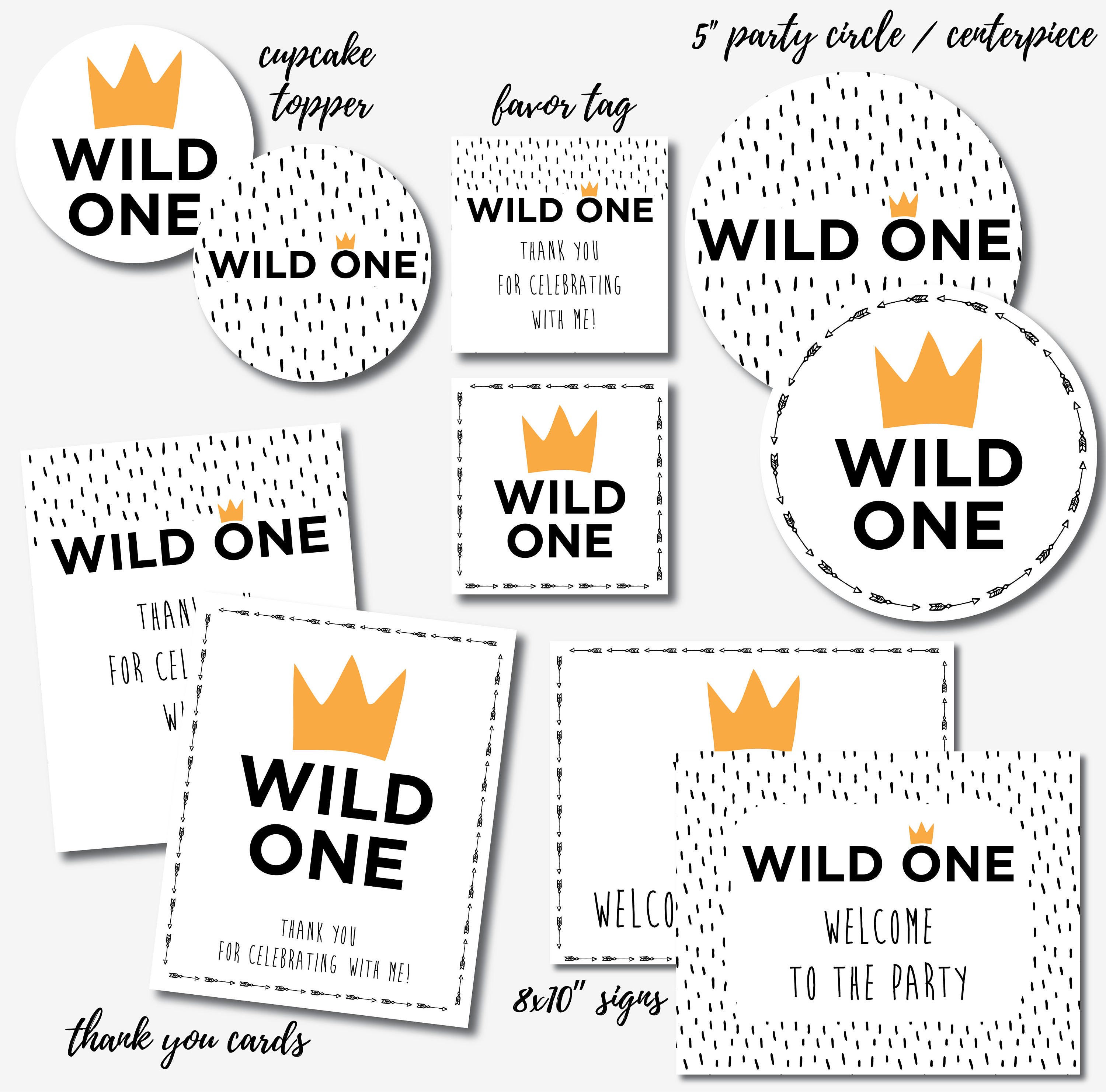 Wild One Wild One Birthday Decorations Wild One Party - Etsy España