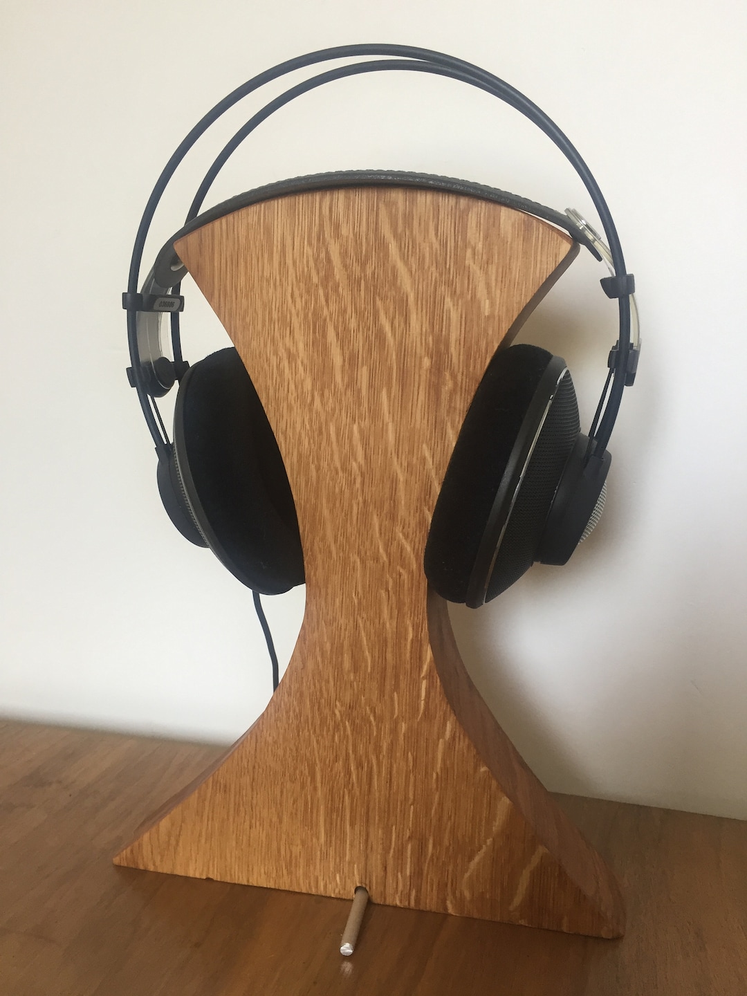 Wood Headphone Stand OAK, Wood Headphone Holder, Wooden Headphone ...