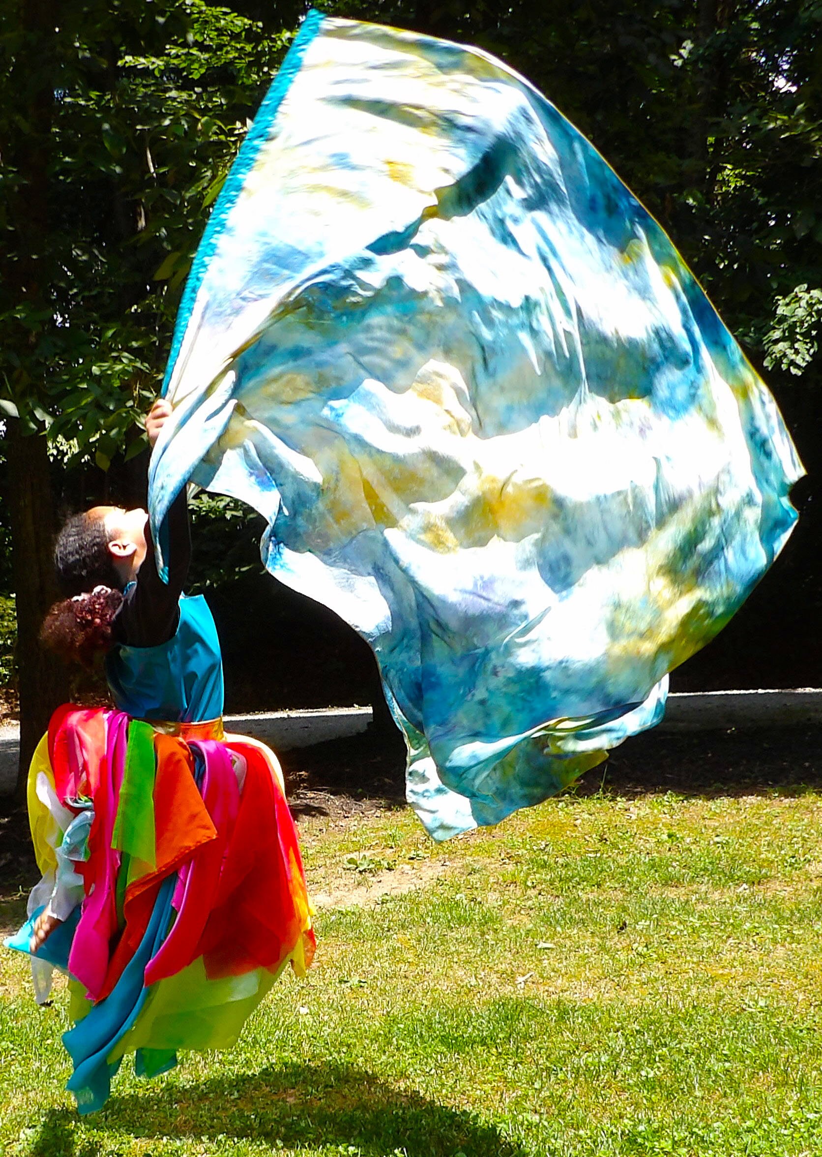 Silk Dance Flags: Living Waters Set of 2 Praise Flags Dance - Etsy