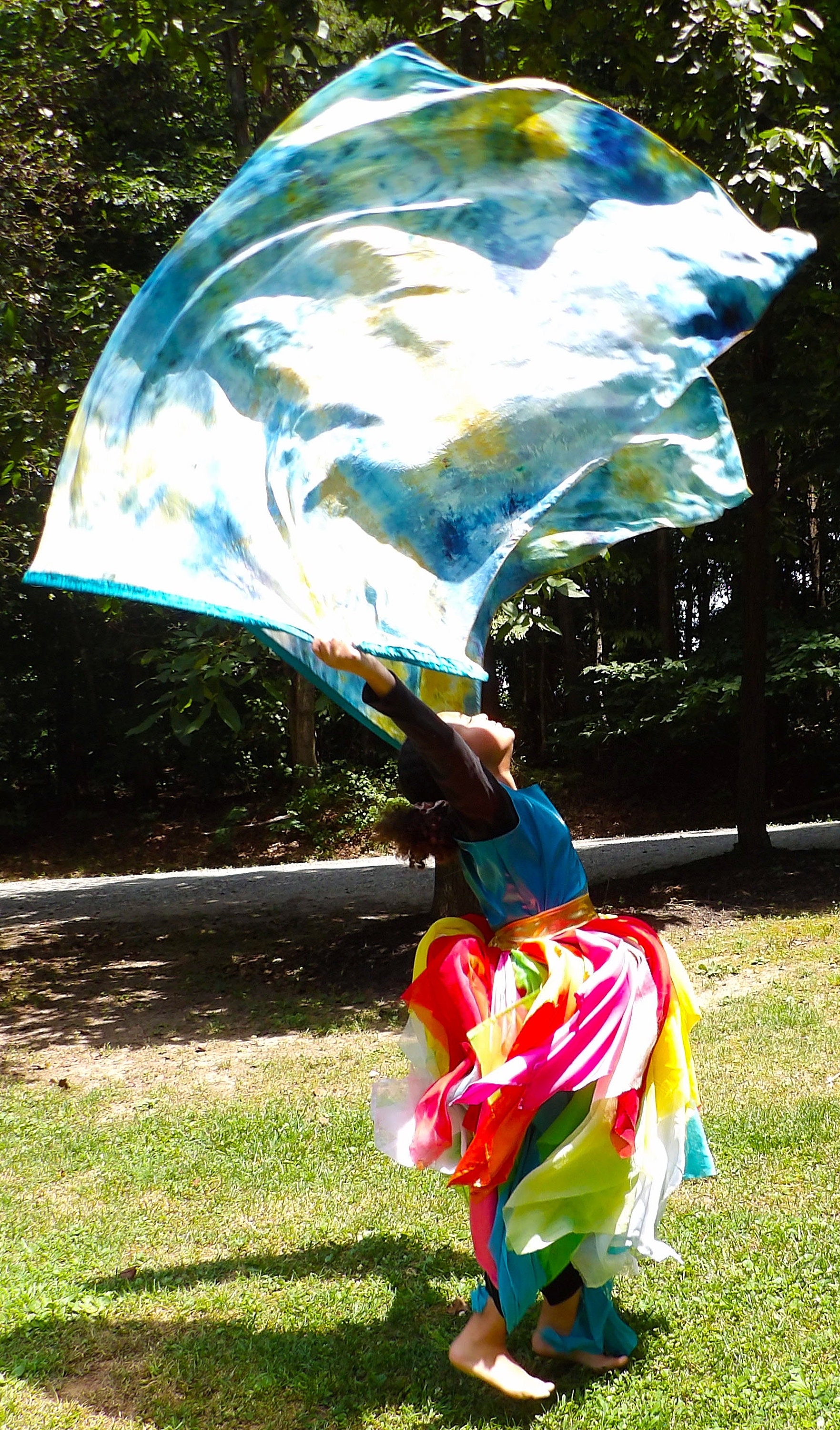 Silk Dance Flags: Living Waters Set of 2 Praise Flags Dance - Etsy