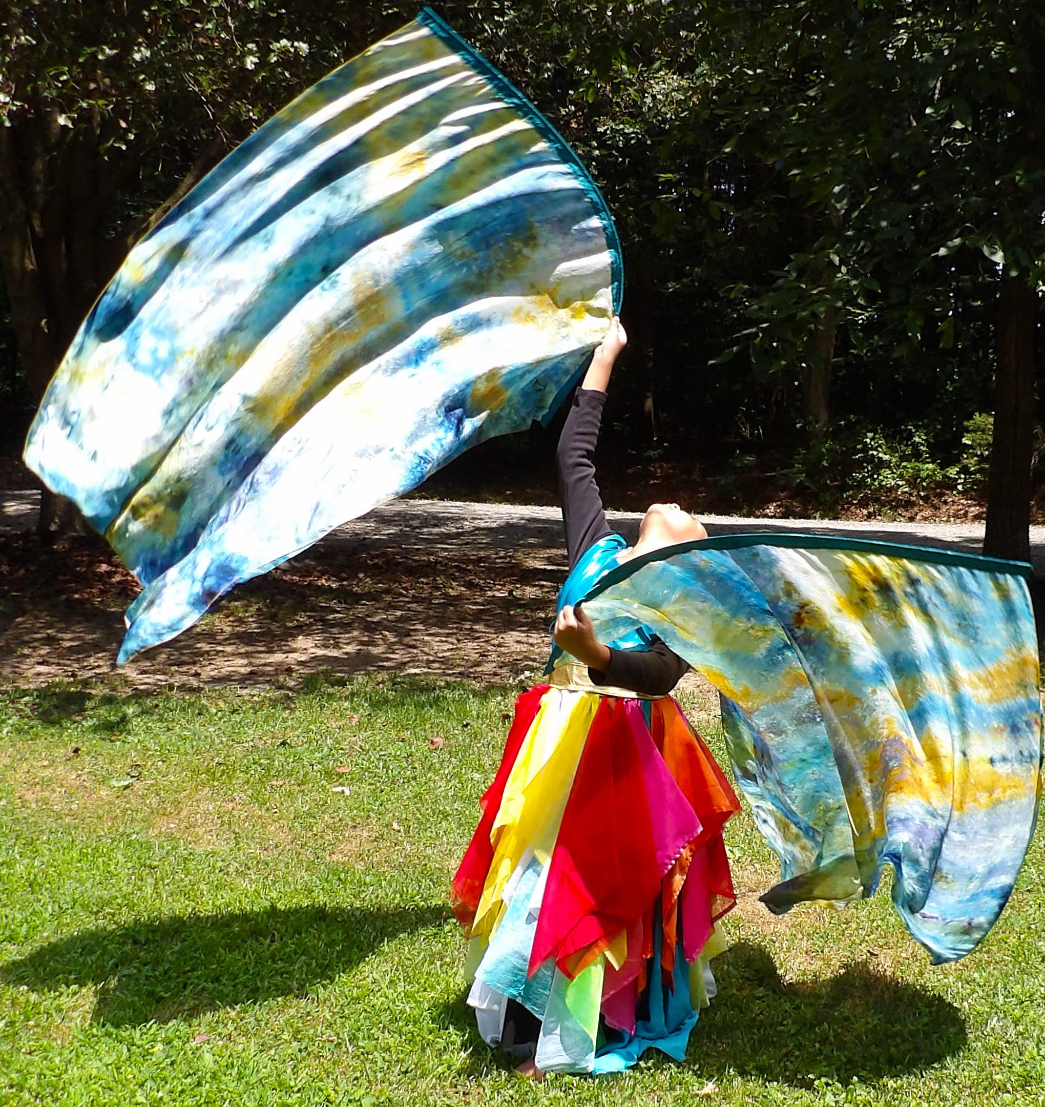 Silk Dance Flags: Living Waters Set of 2 Praise Flags Dance - Etsy