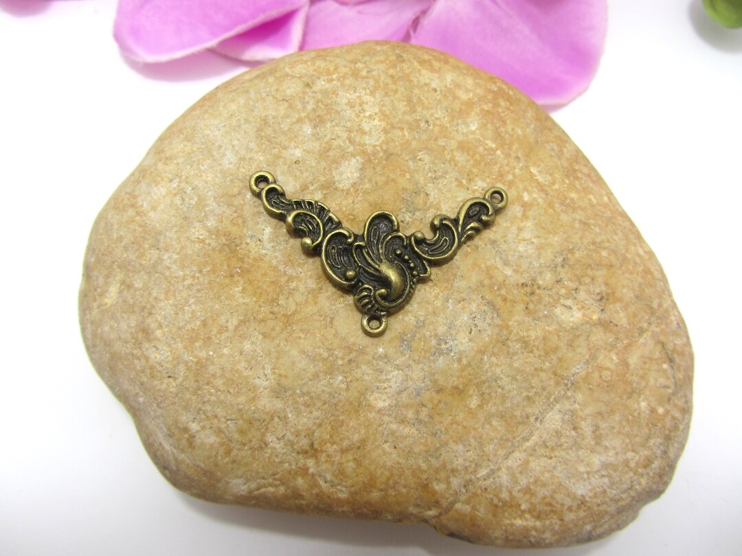 Baroque Bronze Connector - Etsy