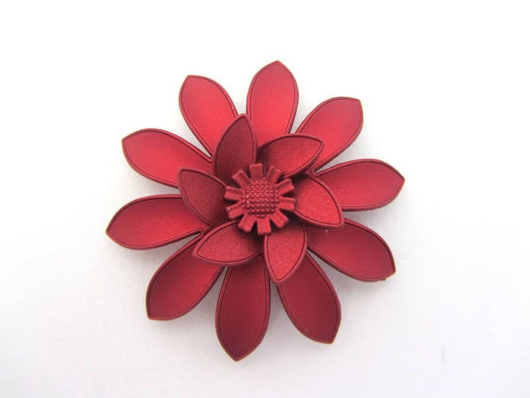 Flower, Red Flower, Connector Flower, Large Flower,jewelry Making ...
