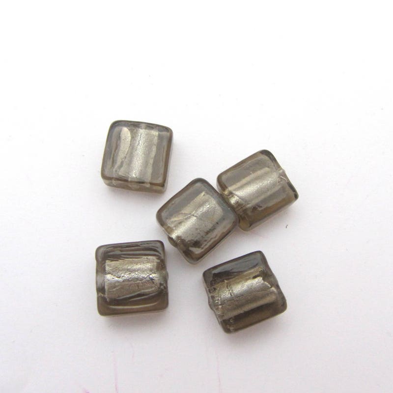 Square Glass Beads - Etsy
