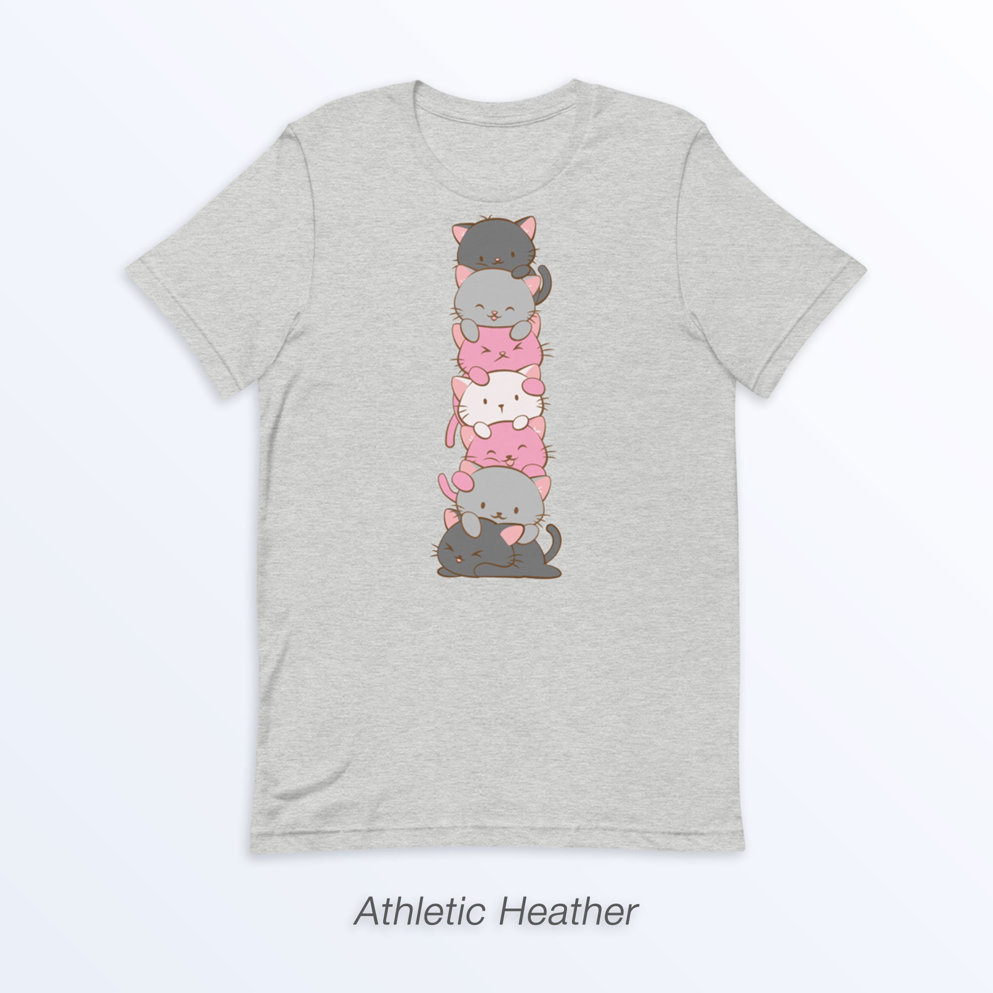 Demigirl Pride Kawaii Shirt / Cute Demi Girl Pride Flag Cat | Etsy