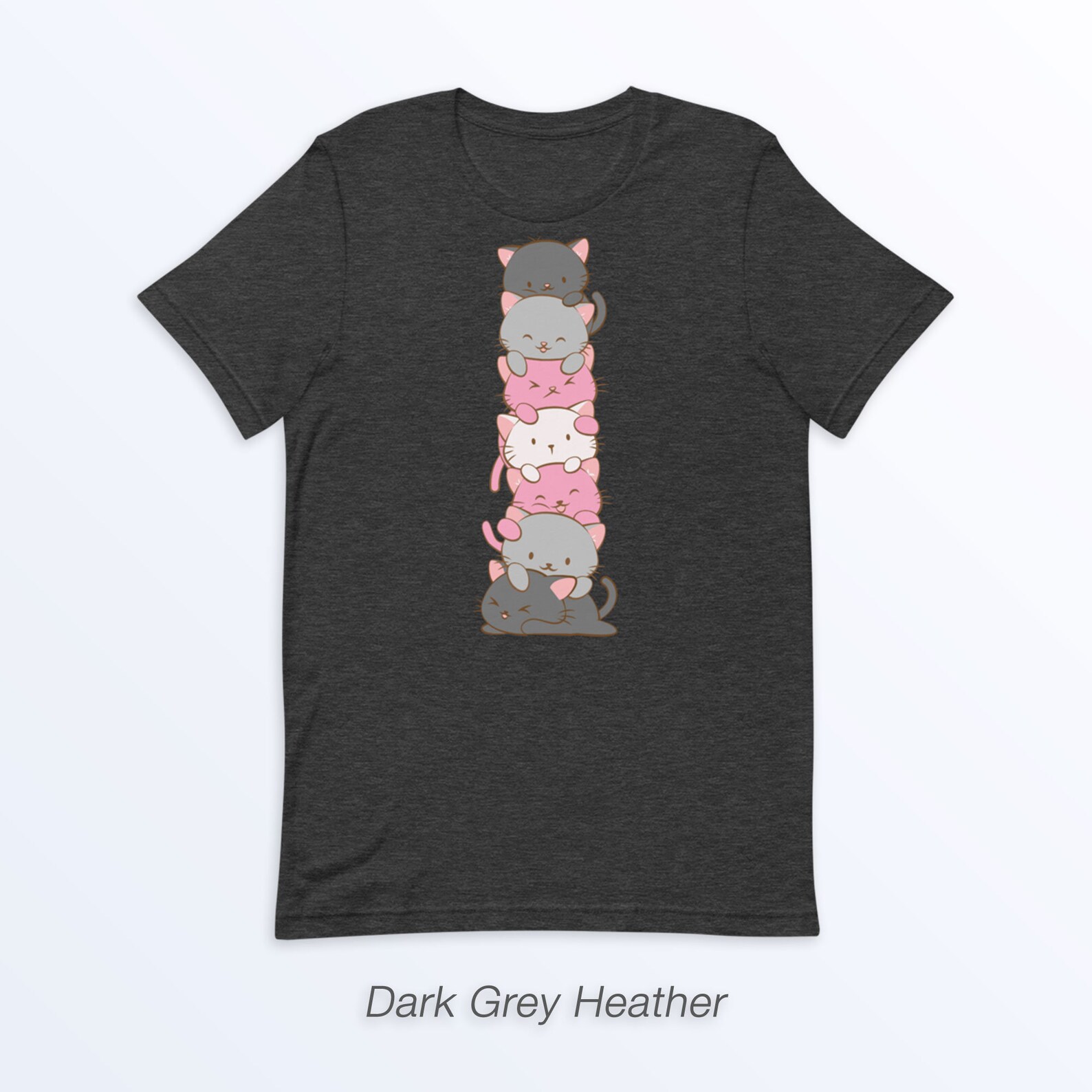 Demigirl Pride Kawaii Shirt / Cute Demi Girl Pride Flag Cat - Etsy