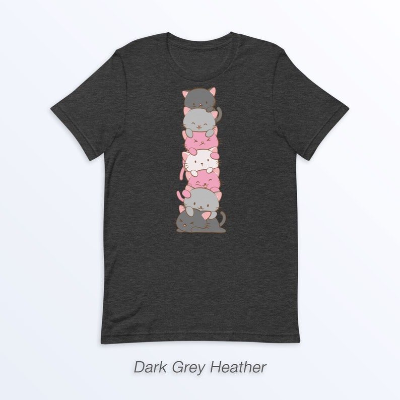 Demigirl Pride Kawaii Shirt / Cute Demi Girl Pride Flag Cat - Etsy