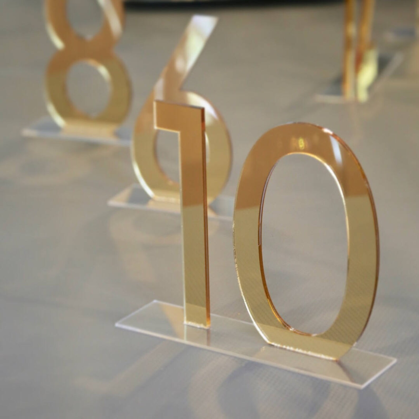 Stunning Custom Acrylic Table Numbers! Price is per Number. - Etsy