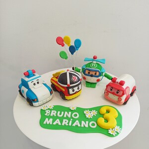 kek fondant robo car poli coloring pages