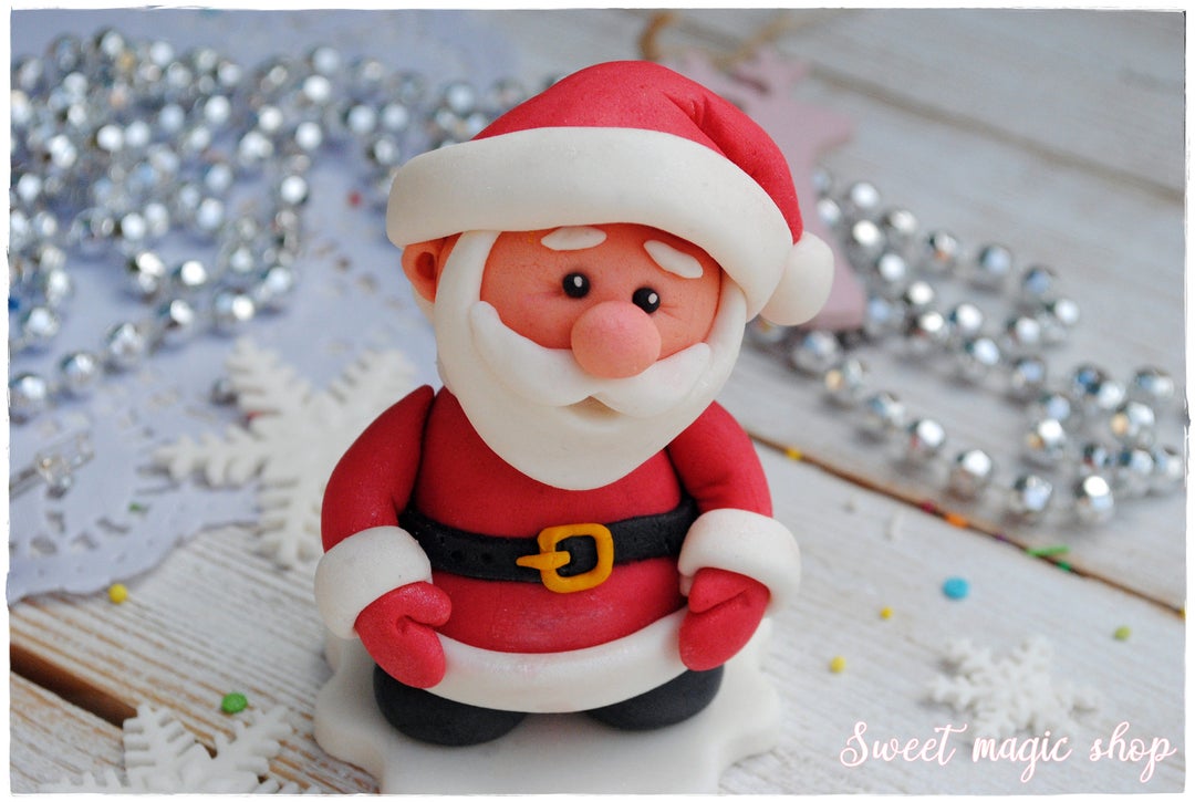 Santa Cake Topper Christmas Cake Decoration Topper Mary Christmas Santa ...