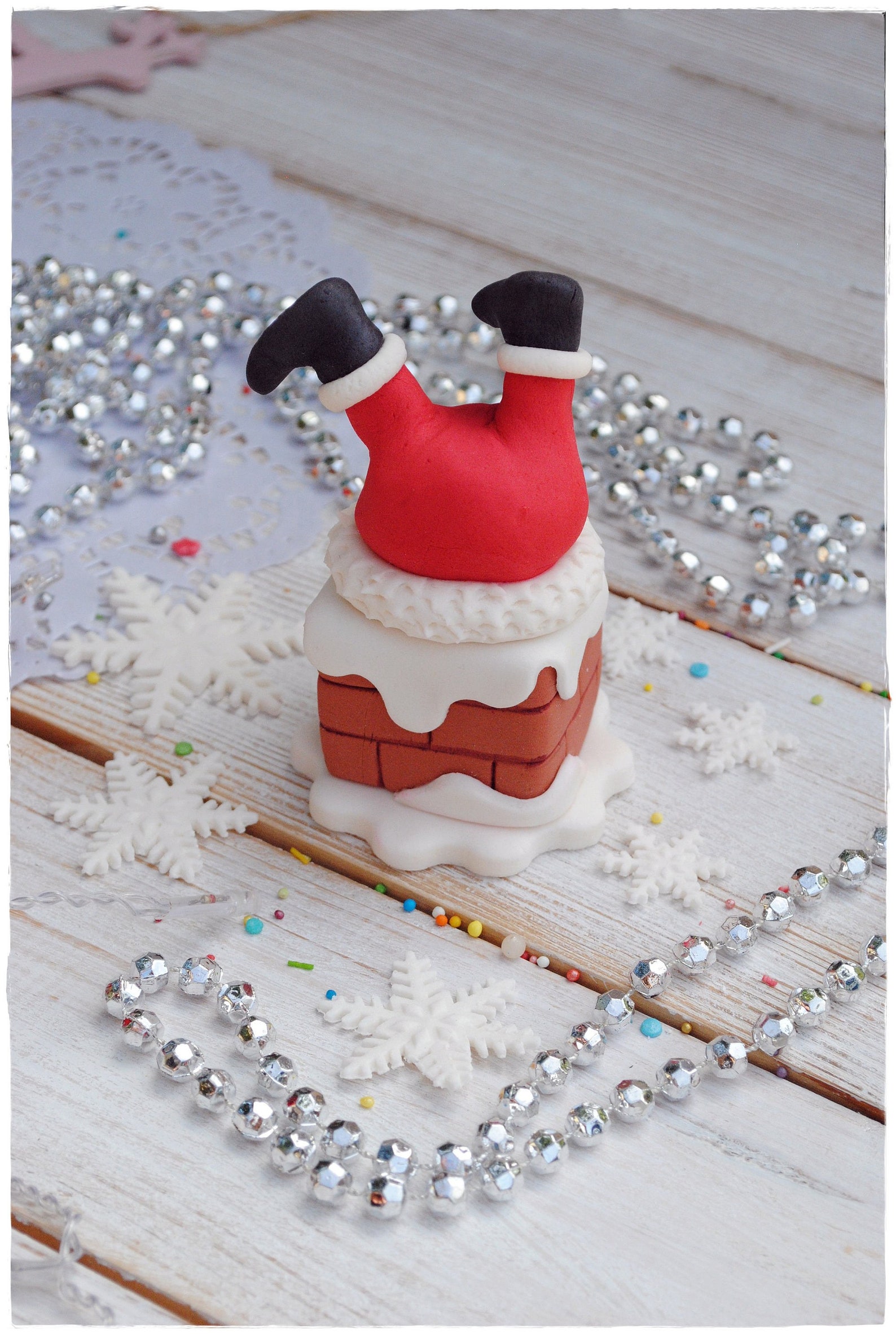 Christmas Cake Topper Santa Cake Topper Christmas Decoration Topper ...