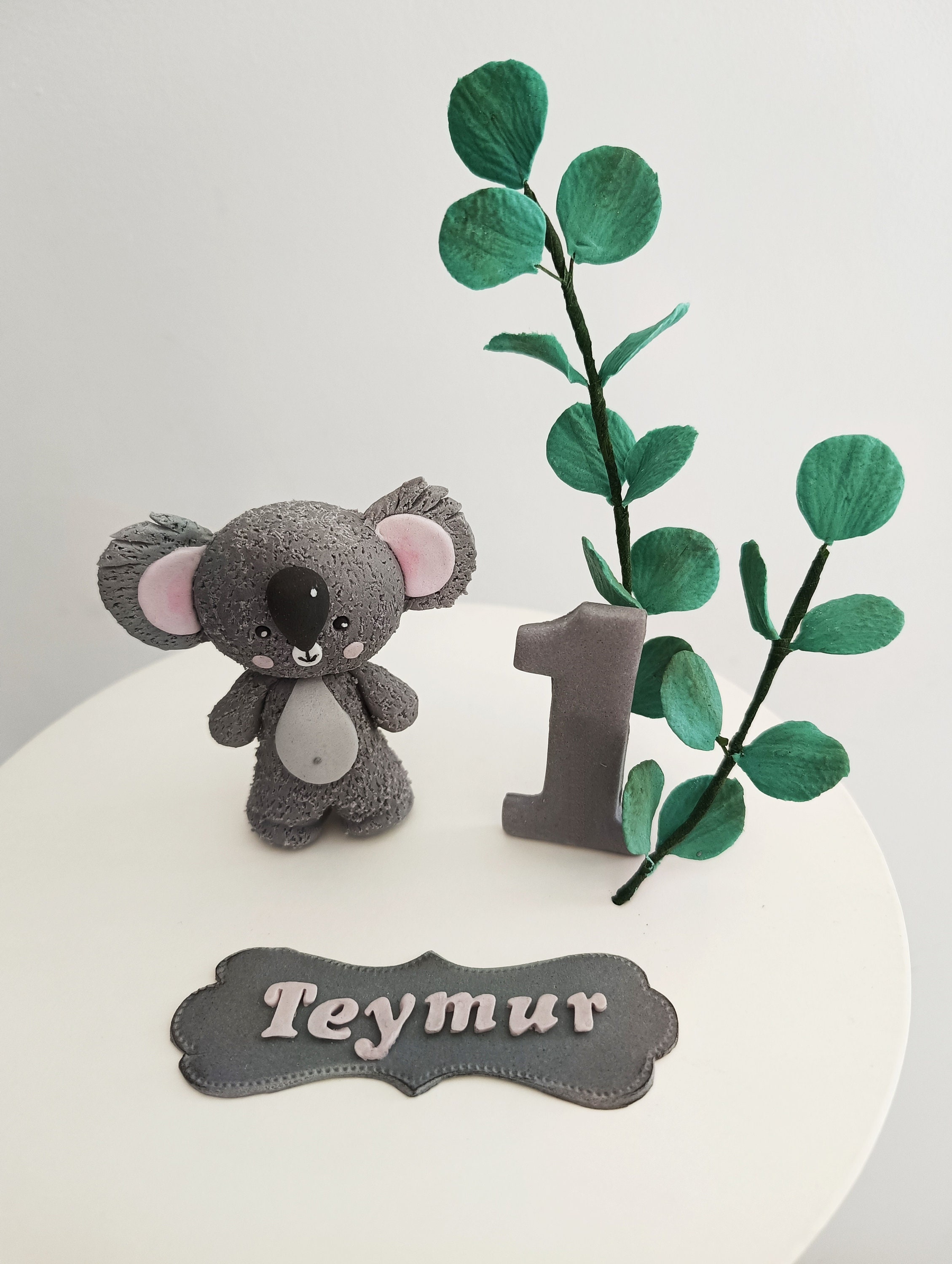 Koala Bear Cake Topper Animal Cake Topper Birthday Cake Decoration for ...