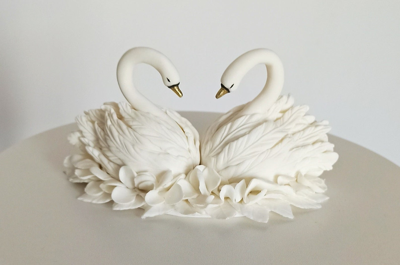 Topper for Wedding Wedding Swans Pastetopper Handmade Swans Wedding ...