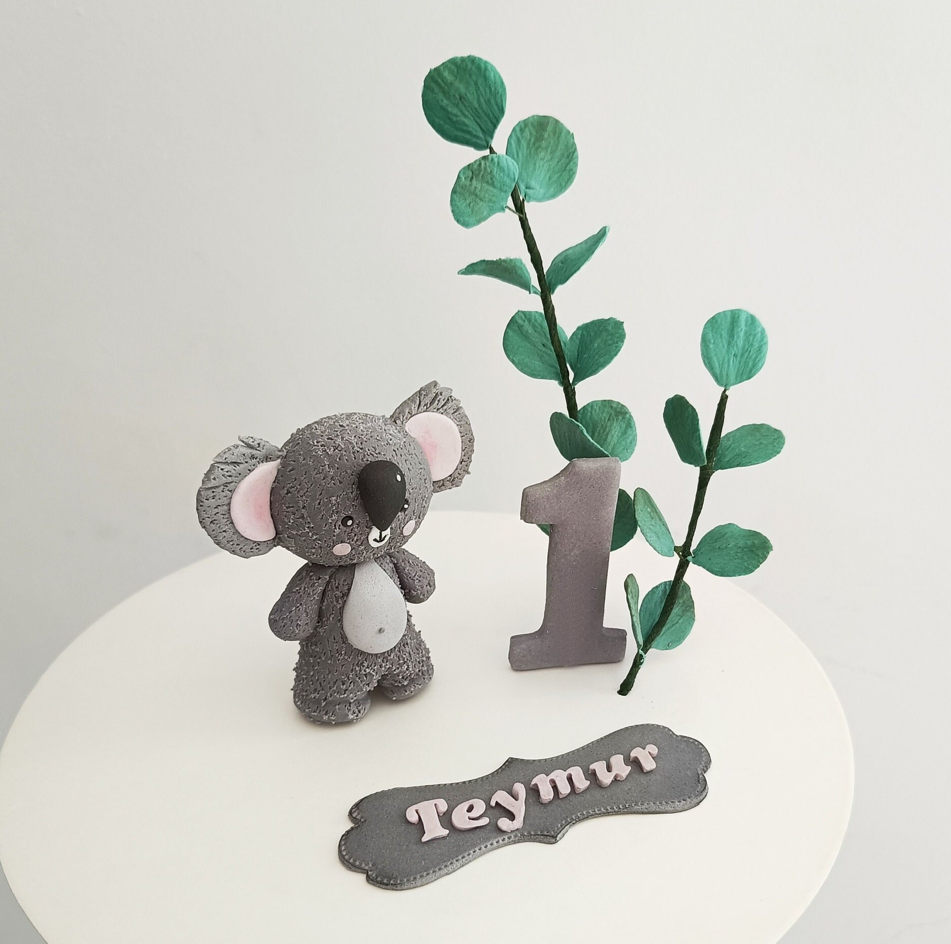 Koala Bear Cake Topper Animal Cake Topper Birthday Cake Decoration for ...
