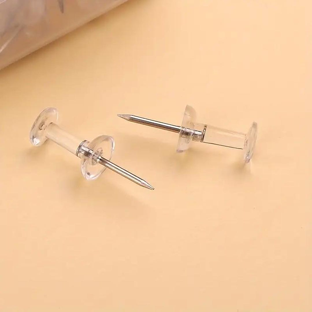 Wall Hanging Transparent Push Pins - Suitable for Home, Office and ...