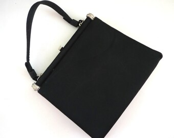 Black Rhinestone Purse - Etsy