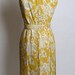 Circa 1950s Gold and Cream Paisley Rockabilly Dress - Etsy