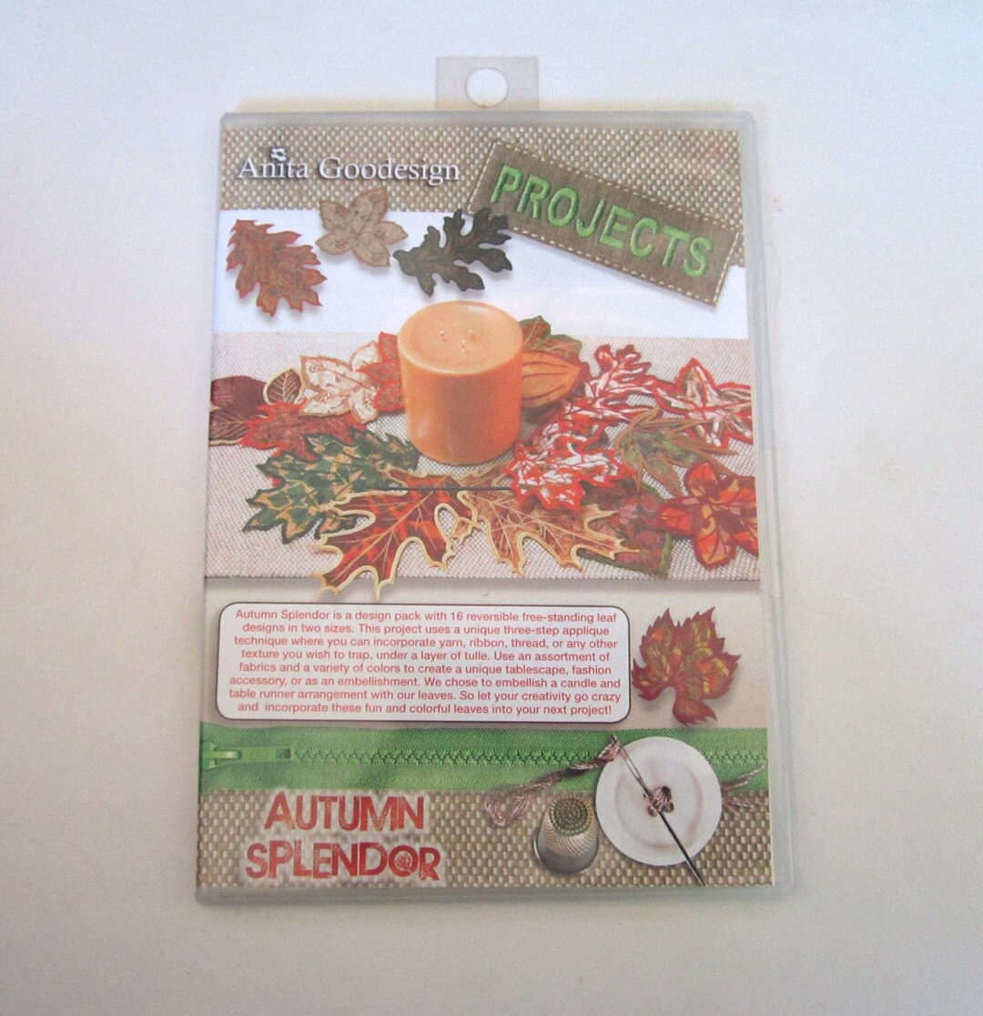 Anita Goodesign Projects Autumn Splendor Embroidery Designs CD - New ...