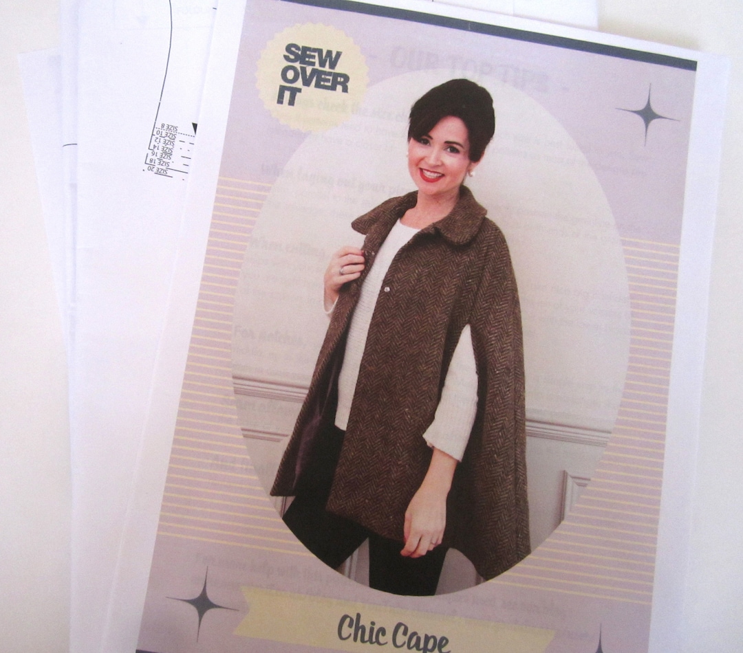 Sew Over It Chic Cape Sewing Pattern - Etsy