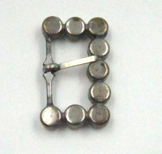 Victorian Pot Metal Paste Buckle - Gem