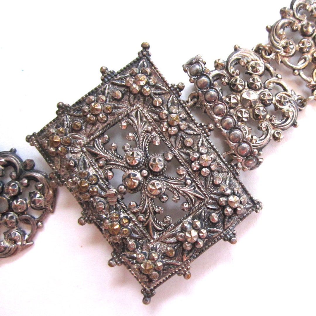 Victorian Cut Steel Silver Belt - Etsy