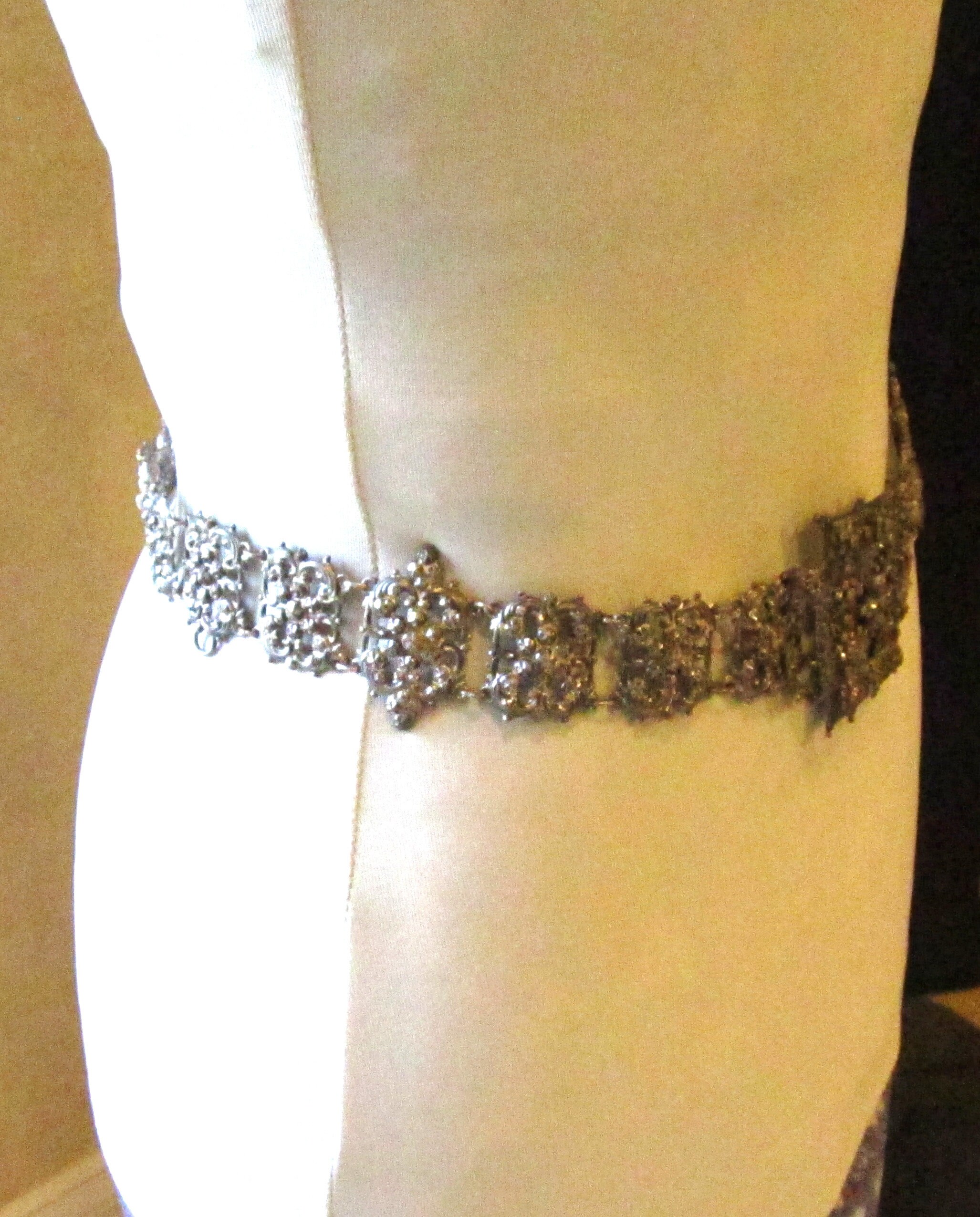 Victorian Cut Steel Silver Belt | Etsy