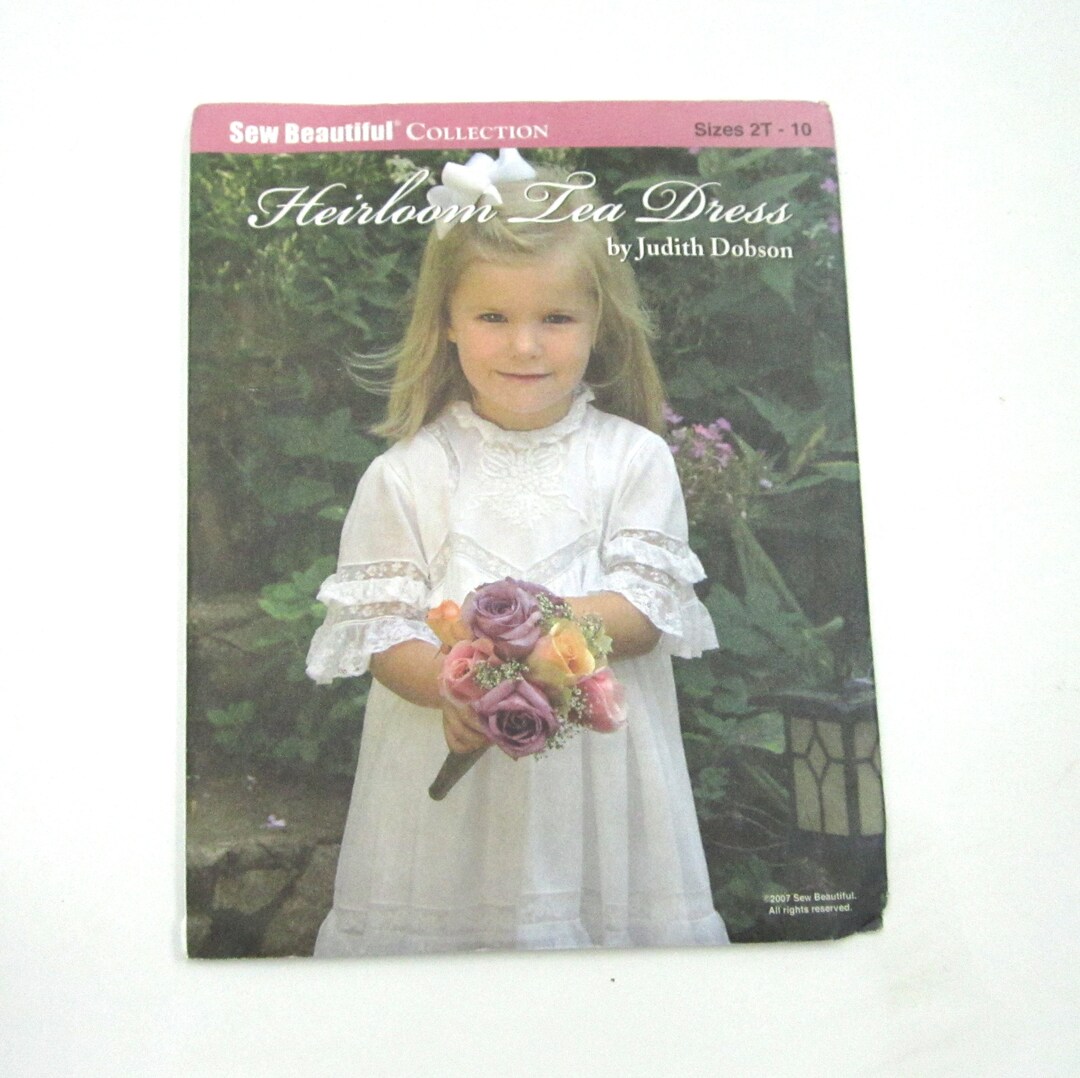 Sew Beautiful Collection Heirloom Tea Dress Pattern by Judith Dobson - Etsy