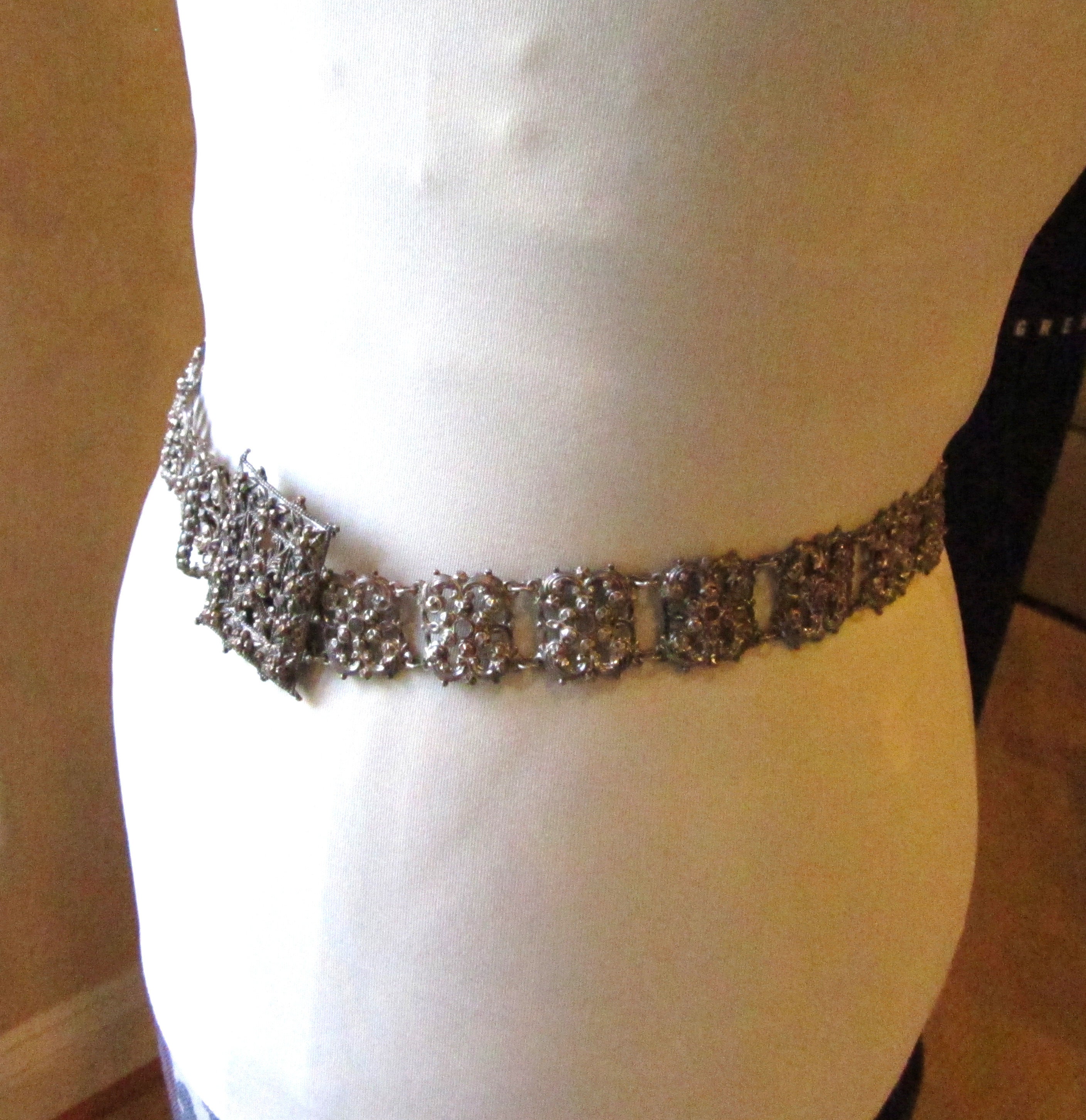 Victorian Cut Steel Silver Belt | Etsy