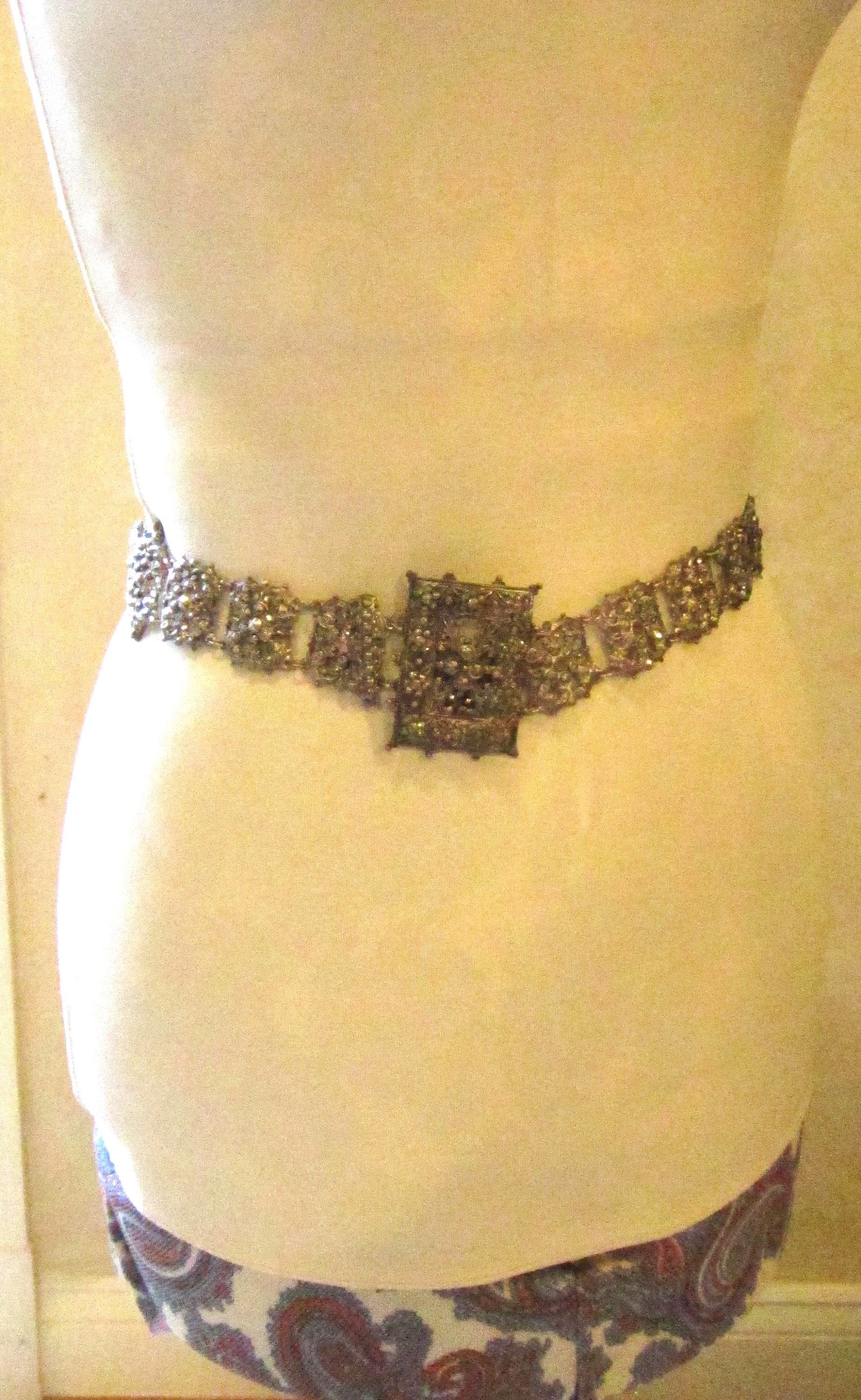 Victorian Cut Steel Silver Belt | Etsy