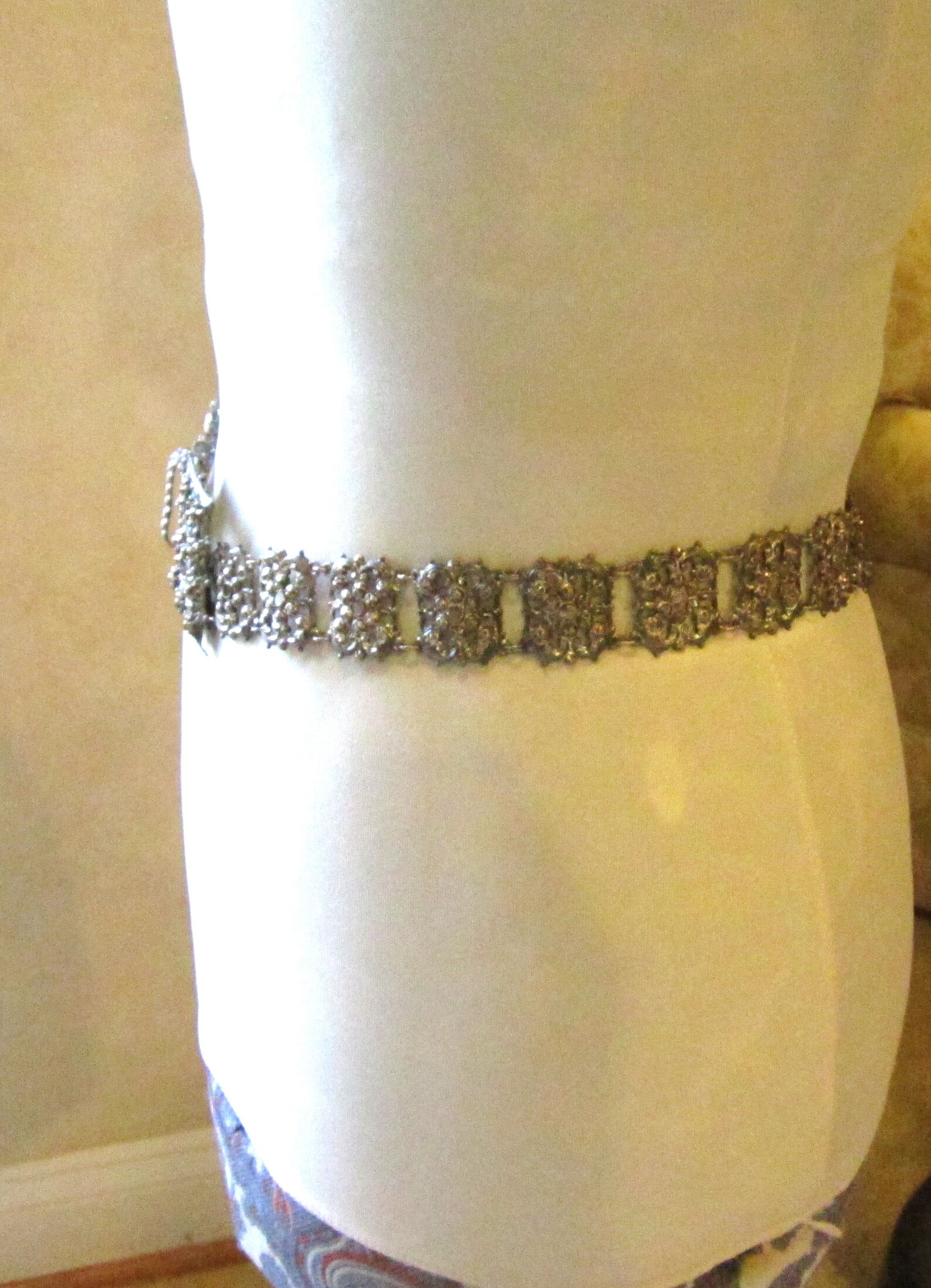 Victorian Cut Steel Silver Belt - Etsy