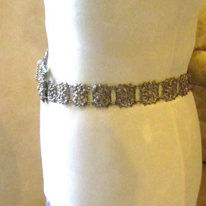 Victorian Cut Steel Silver Belt - Etsy