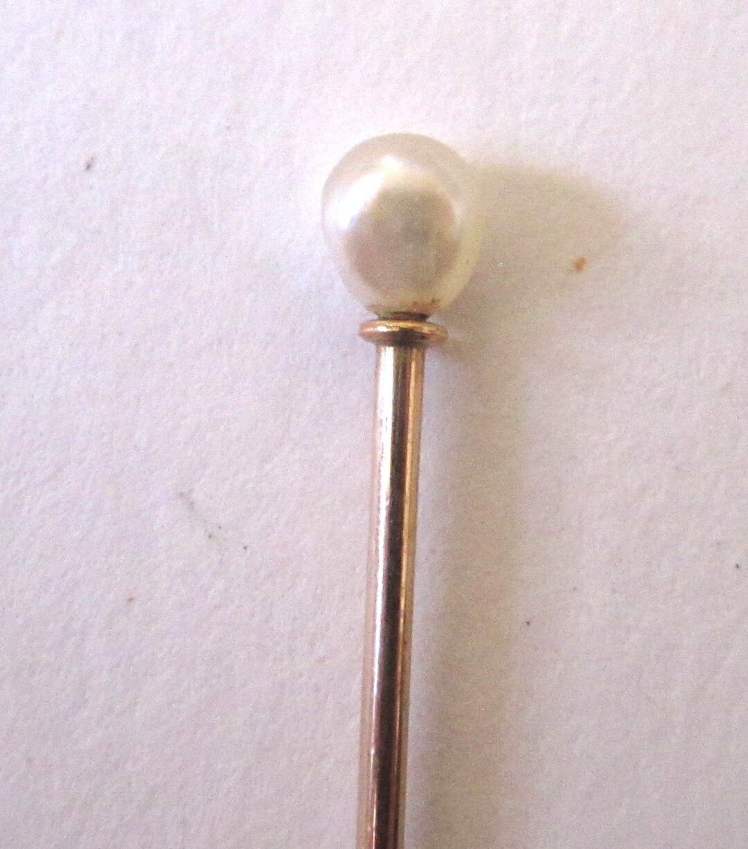 Victorian 14K Gold Oriental Natural Pearl Tie Pin/stick Pin - Etsy