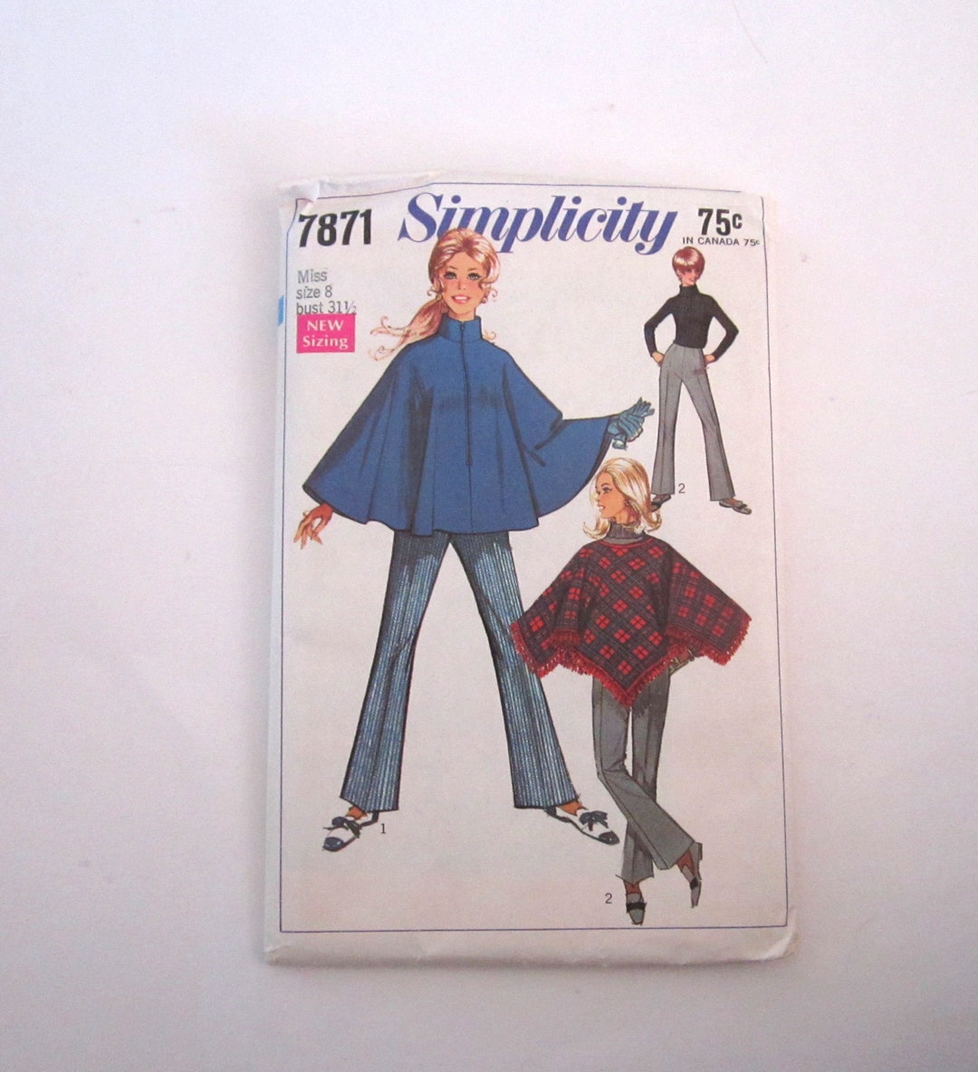 Circa 1960s Simplicity Sewing Pattern 7871 - Etsy