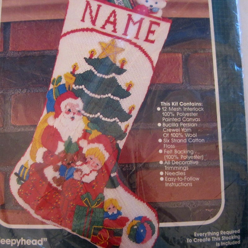 Needlepoint Stocking Kit - Etsy