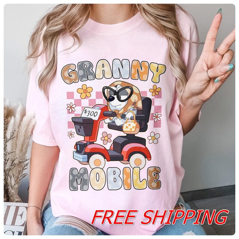 Bluey Muffin Granny Mobile Shirt, Bluey Muffin Granny Tshirt, Muffin ...