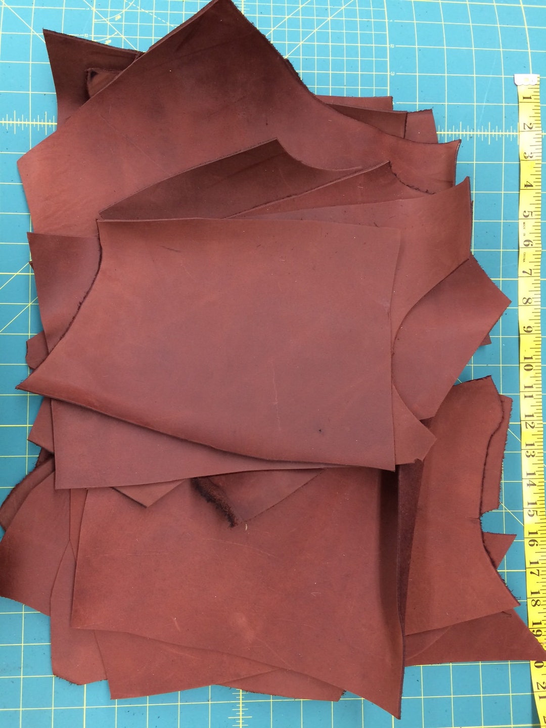 Sven Leather - Scrap Leather - Rust Color Nubuc Leather - 5 Pounds - Etsy