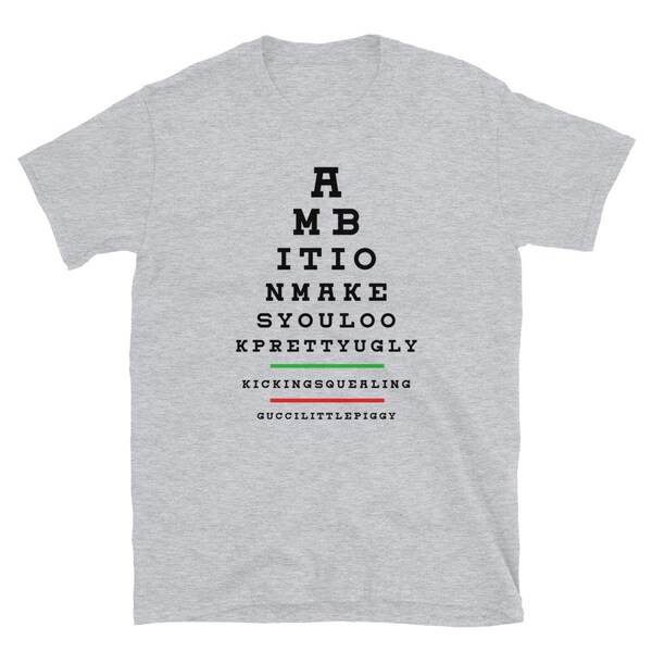 Eye Chart Shirt - Etsy