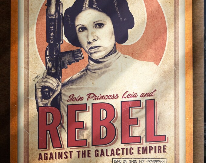 Star Wars Princess Leia Original Art Print Signed by Artist Scott ...