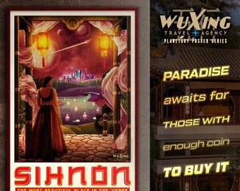 Firefly persephone Planetary Travel Poster wuxing | Etsy