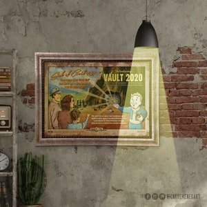 Fallout "welcome to Vault 2020" Retro Ad Art Print - Etsy