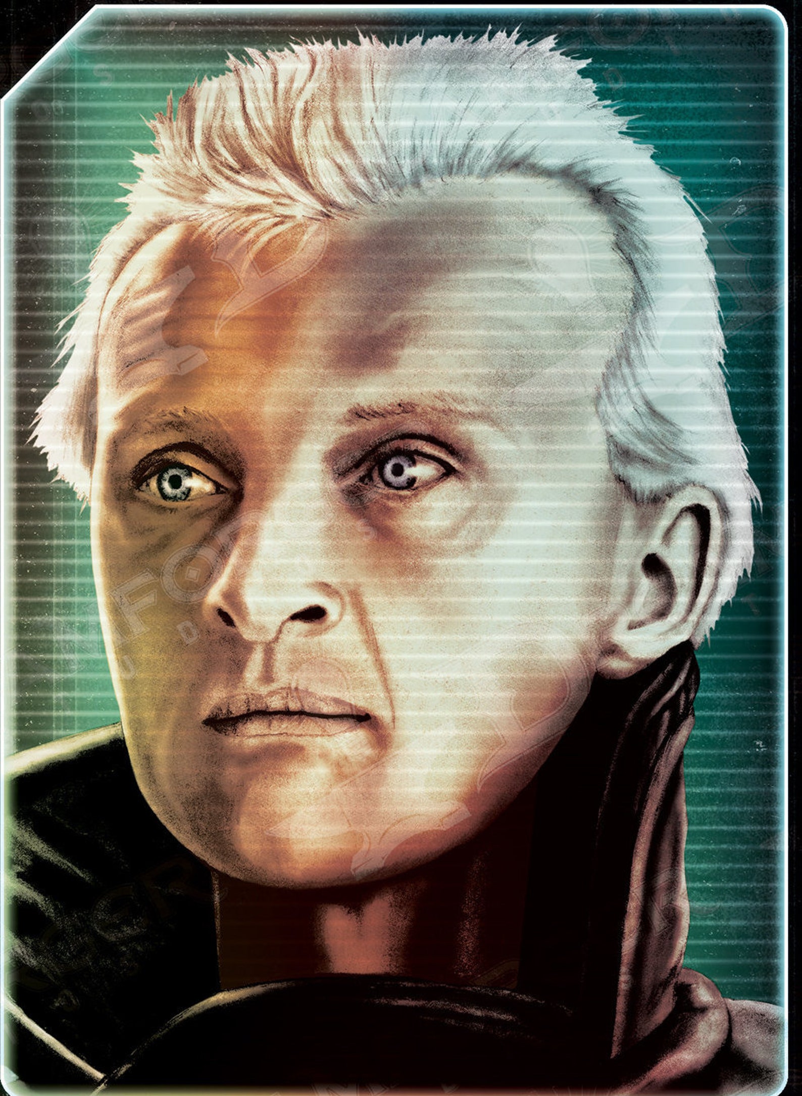 Blade Runner roy Batty Portrait Art Mini-print | Etsy