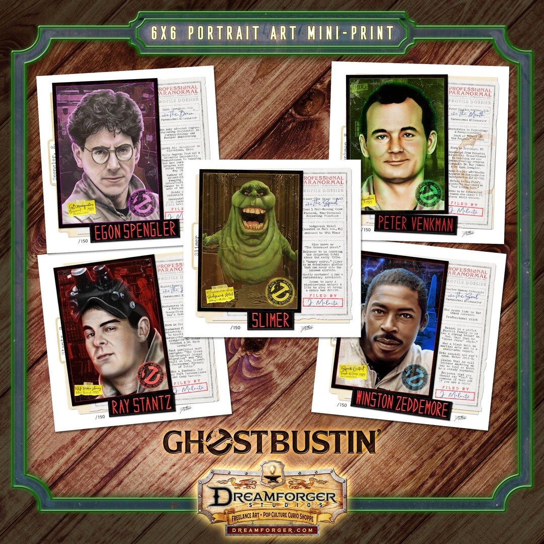 GB Reforged Portrait Art Mini-print Bundle • Peter / Ray / Egon ...