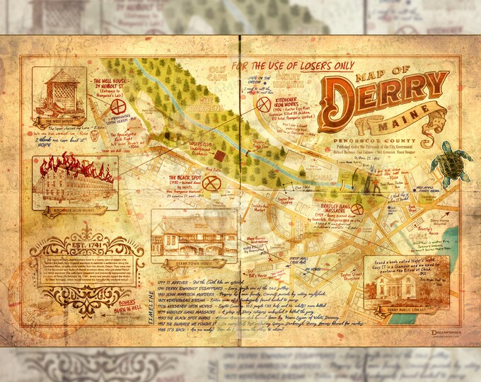 The Stand - Journeys: High Resolution A2 Map Showing the Journeys Taken ...