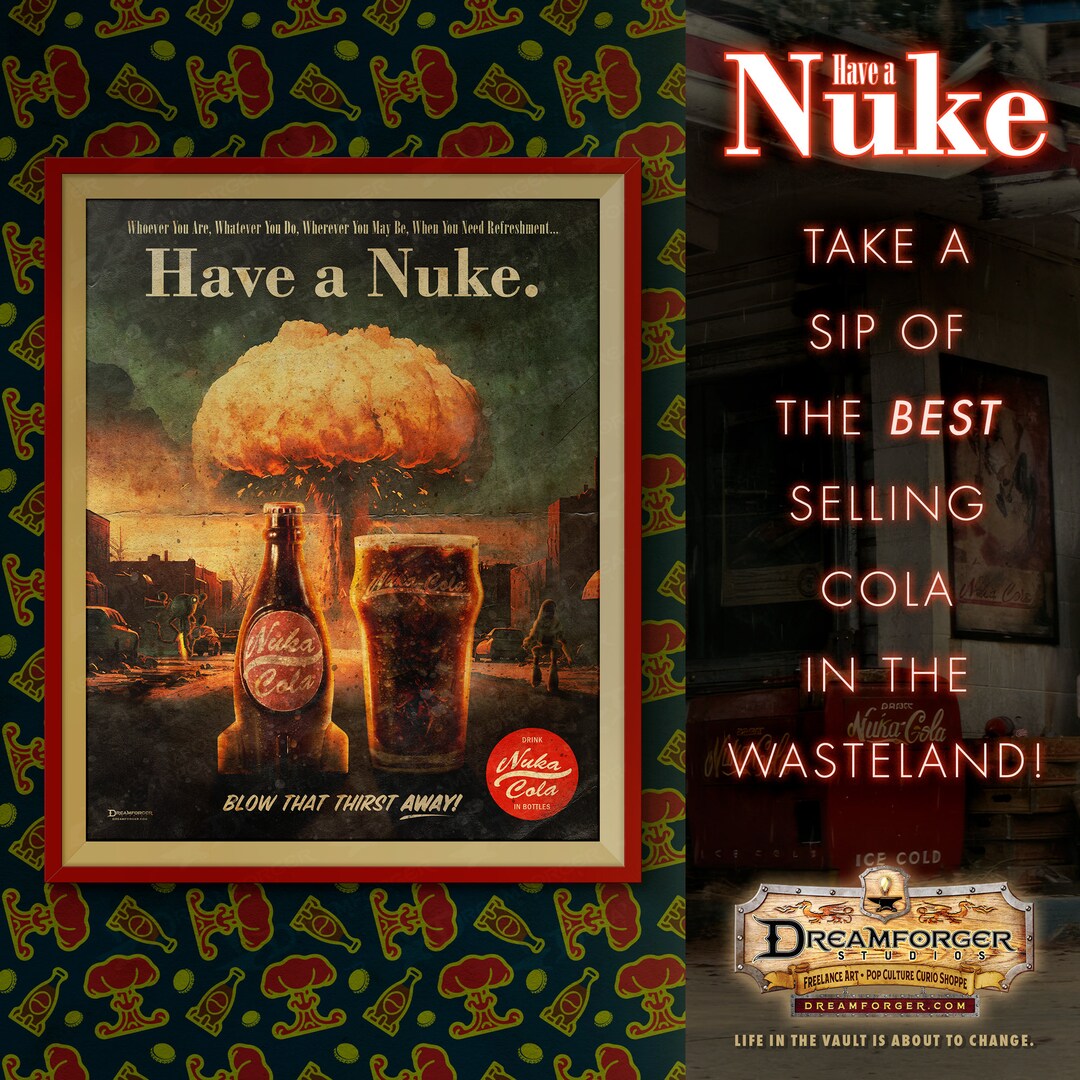Fallout "have A Nuke" Retro Fallout Ad Art Print - Etsy