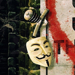 Vendetta Alley Propaganda Poster 11x17 • V for Vendetta • Guy Fawkes - Etsy