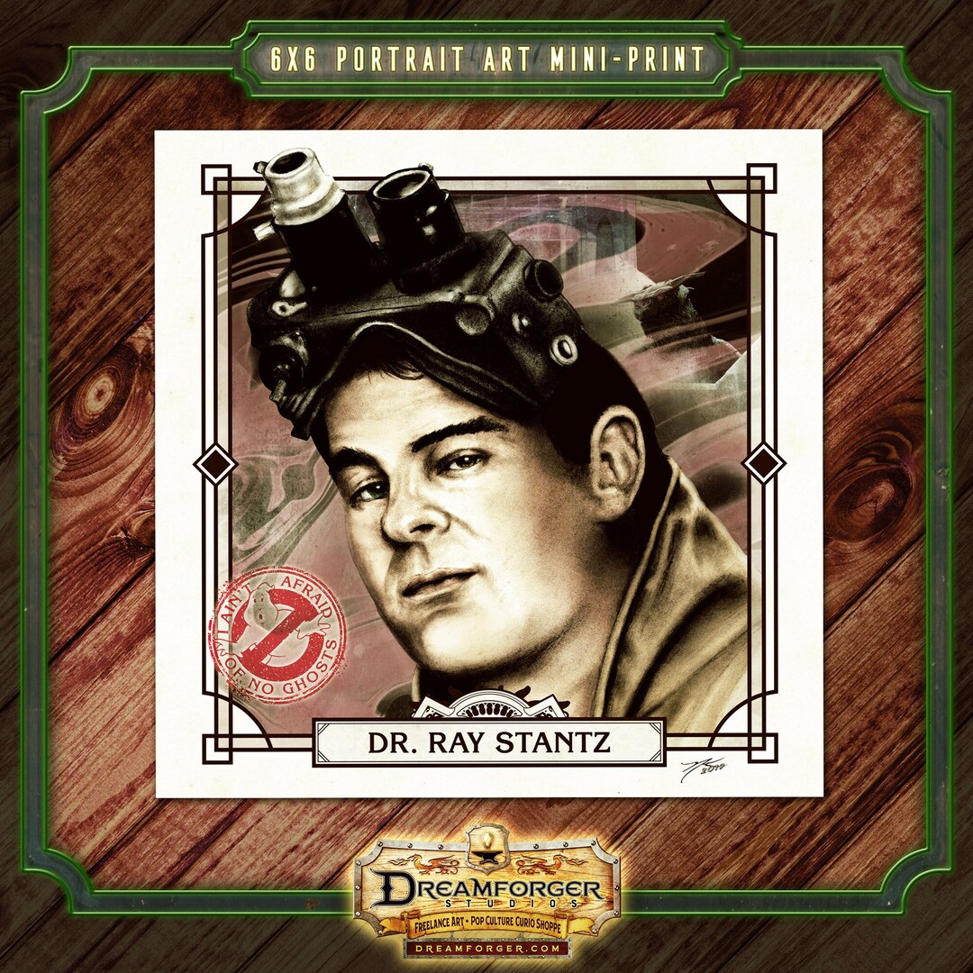 GB dr. Ray Stantz Portrait Art Mini-print Run of - Etsy