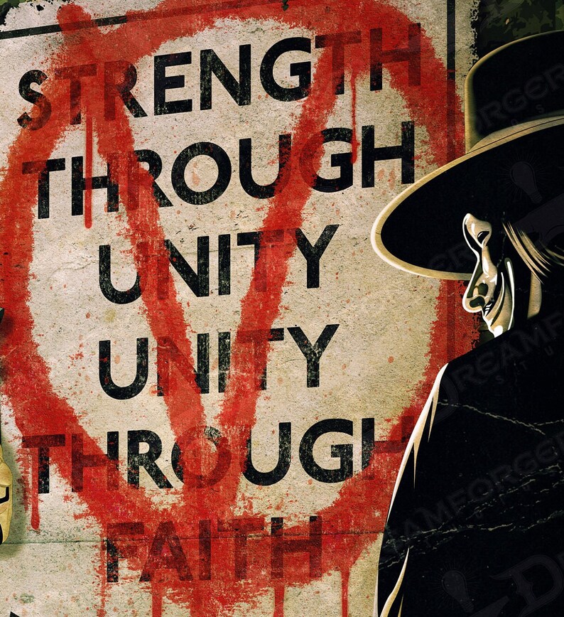 Vendetta Alley Propaganda Poster 11x17 V for Vendetta Guy | Etsy