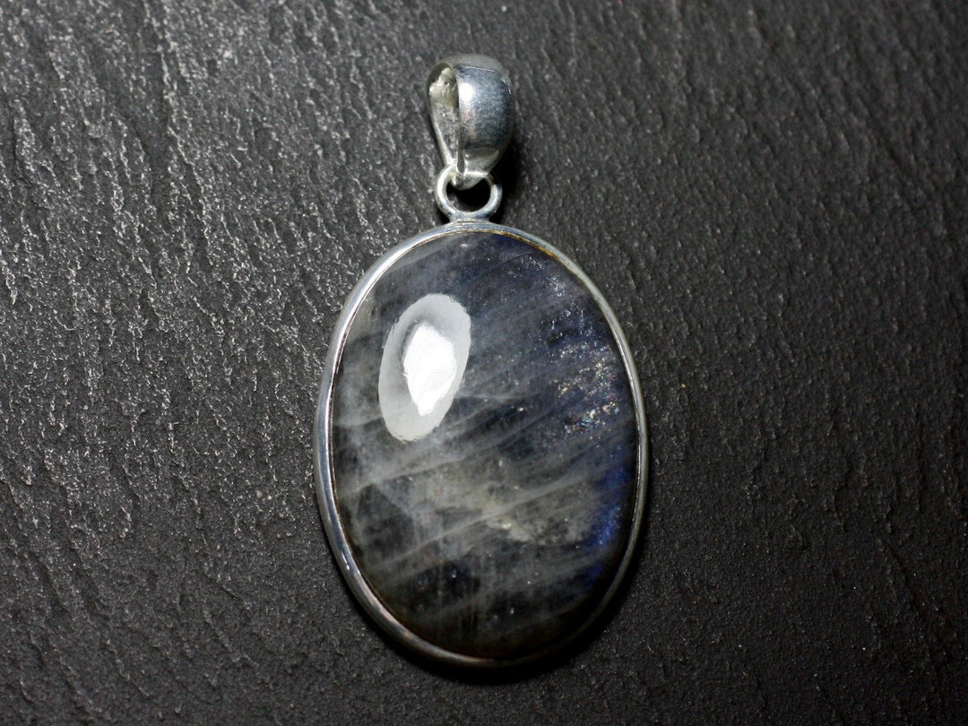 N51-pendant Silver 925 and Stone-labradorite Oval 32x23mm-8741140027558 - Etsy
