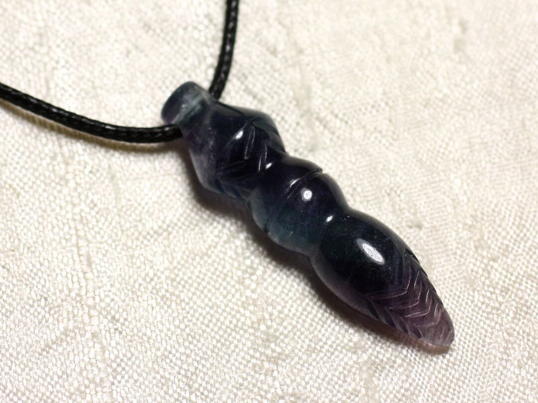 Thoth Egyptian Pendulum Pendant Fluorite Semi Precious Stone 46mm - Etsy
