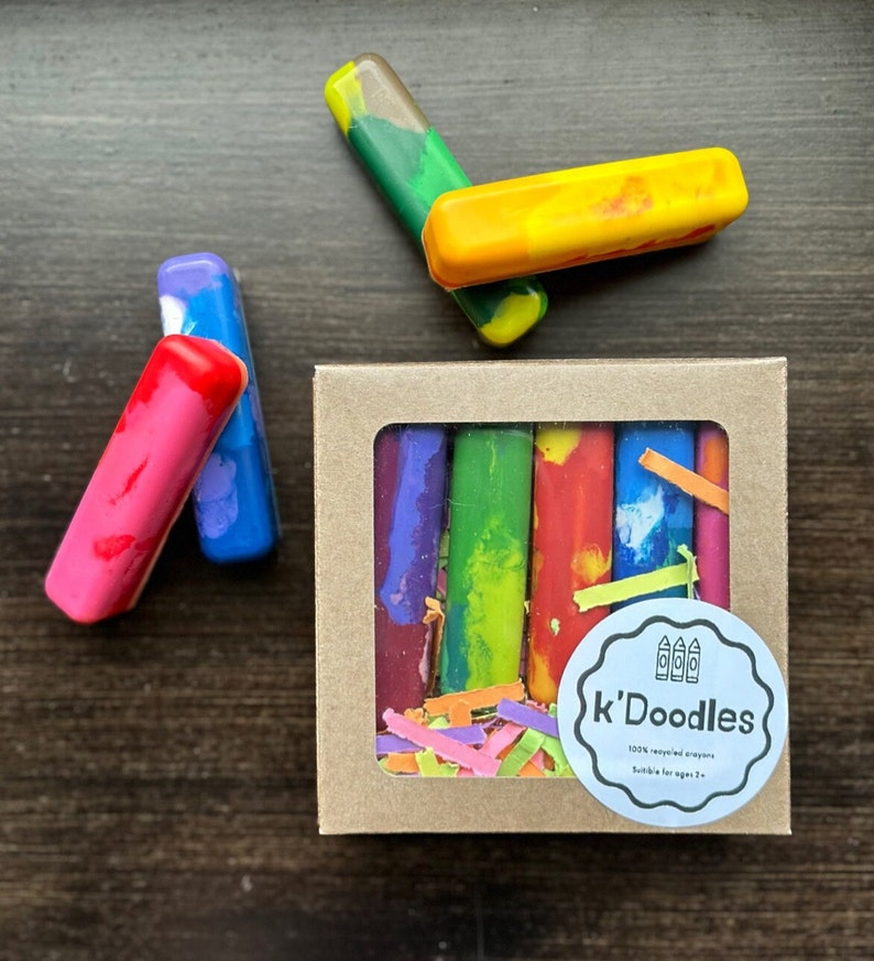 5 K’doodles Kids Crayons, Marble Crayon Sticks, Rainbow, Adapted ...